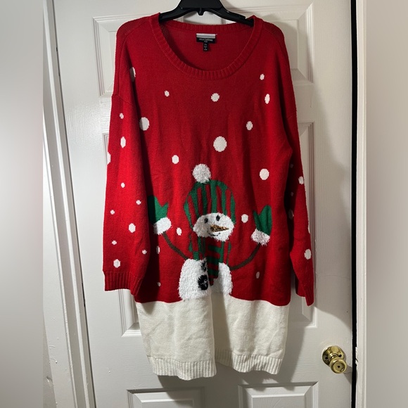 Allison Brittney | Dresses | Allison Brittney Vibrant Red Knit ...